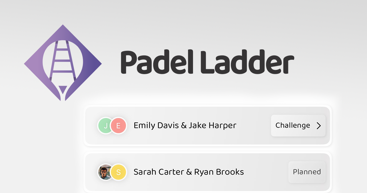 Padel Ladder app